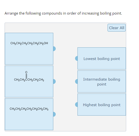Solved Arrange the following compounds in order of | Chegg.com