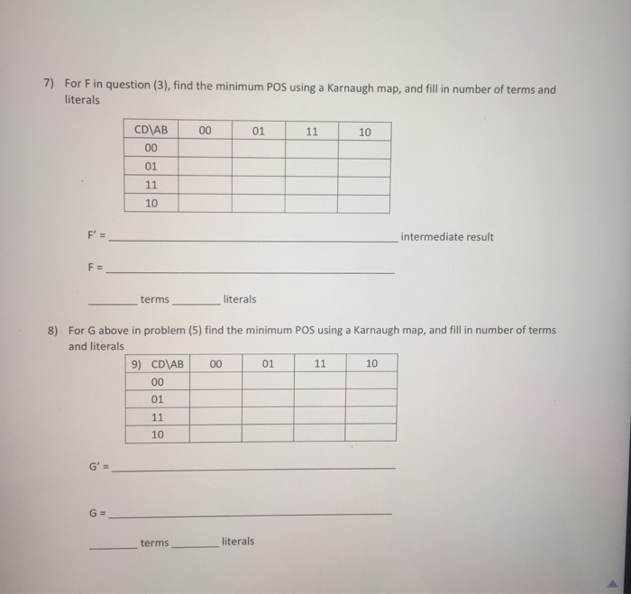 For F in question (3), find the minimum POS using a | Chegg.com