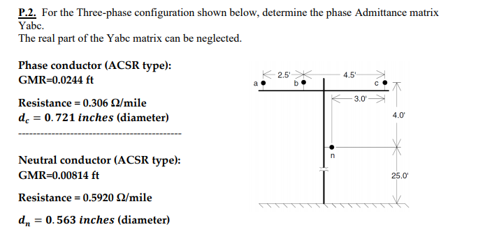 P.2. For the Three-phase configuration shown below, | Chegg.com