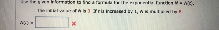 Solved Use the given information to find a formula for the | Chegg.com