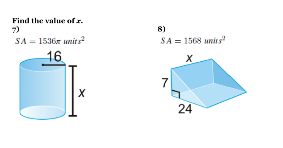 Solved Find the surface area of each figure. Round to the | Chegg.com