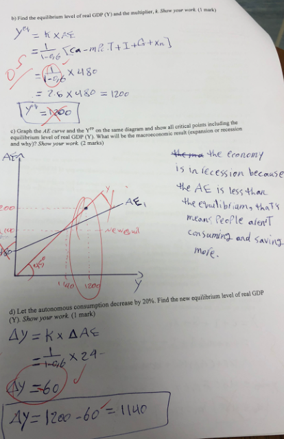 Solved II. Numerical and Analytical Questions (14 marks) | Chegg.com