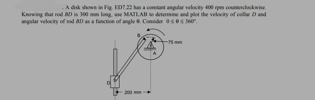 Solved A disk shown in Fig. ED7.22 has a constant angular | Chegg.com