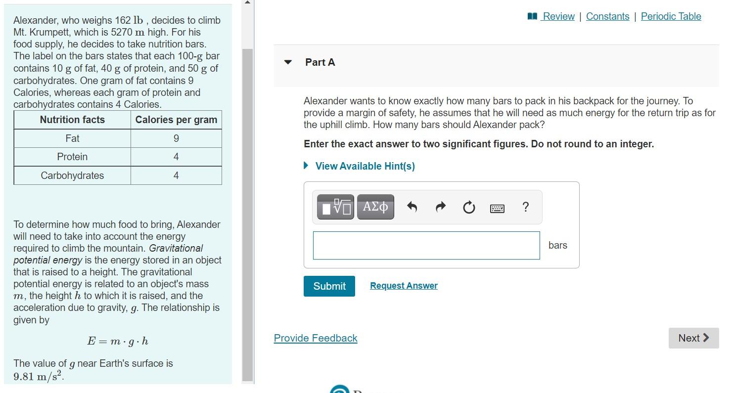 Solved A Review Constants | Periodic Table Part A Alexander, | Chegg.com