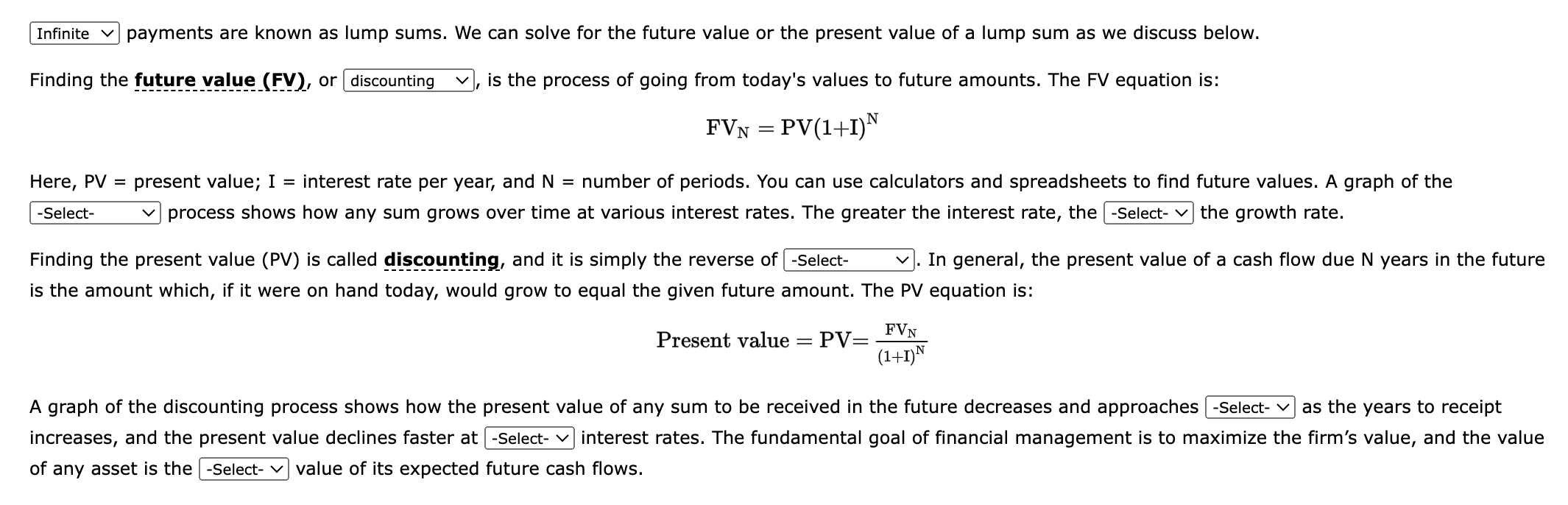 Solved Infinite payments are known as lump sums. We can | Chegg.com