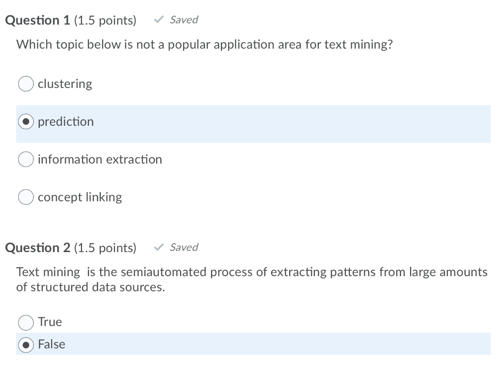 Question 1 (1.5 points) Saved Which topic below is | Chegg.com