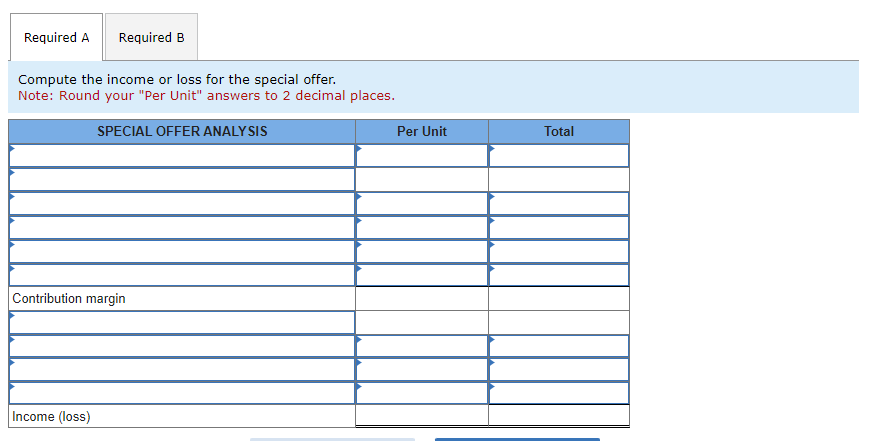 Solved Exercise 10-13 (Algo) Special offer pricing LO P7 | Chegg.com
