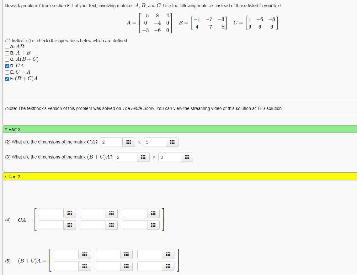 Solved Rework problem 7 from section 6.1 of your text, | Chegg.com