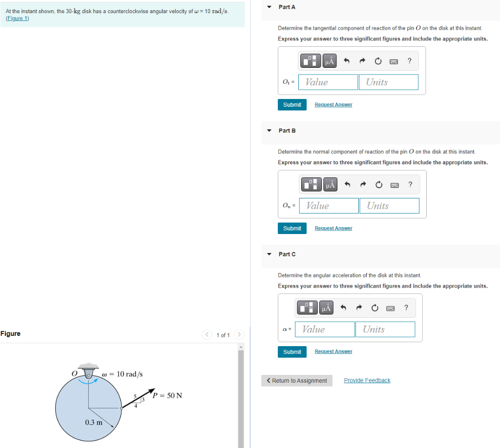 Solved At the instant shown, the 30−kg disk has a | Chegg.com