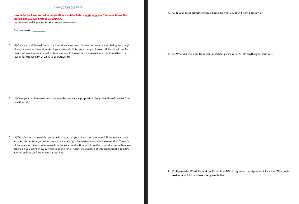 Start Of Assignment Assignment 3 Confidence Interval