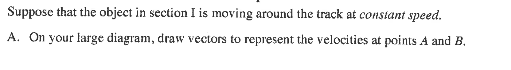 Solved An object is moving around an oval track as shown at | Chegg.com