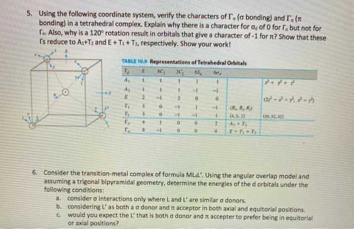 Solved 5. Using the following coordinate system, verify the | Chegg.com