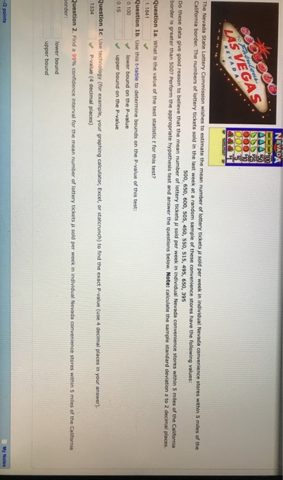 Solved NEVADA The e the mean number of lottery tickets ju | Chegg.com