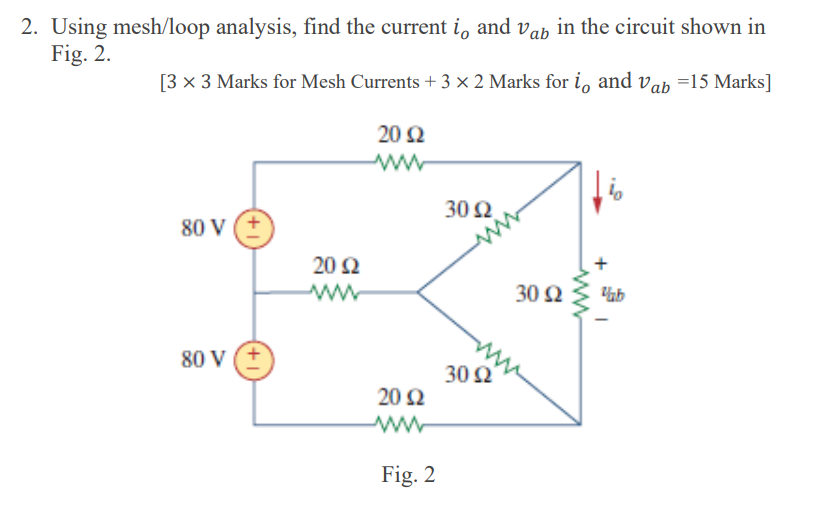 Solved 2. Using mesh/loop analysis, find the current i, and | Chegg.com