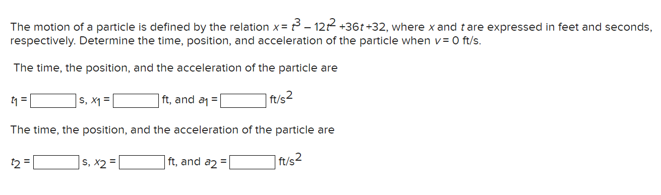 Solved The motion of a particle is defined by the relation | Chegg.com
