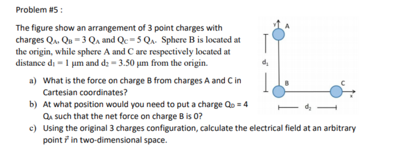 Solved Problem #5 : The figure show an arrangement of 3 | Chegg.com