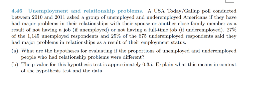 Solved From OpenIntro Statistics (3rd Edition) textbook. No | Chegg.com