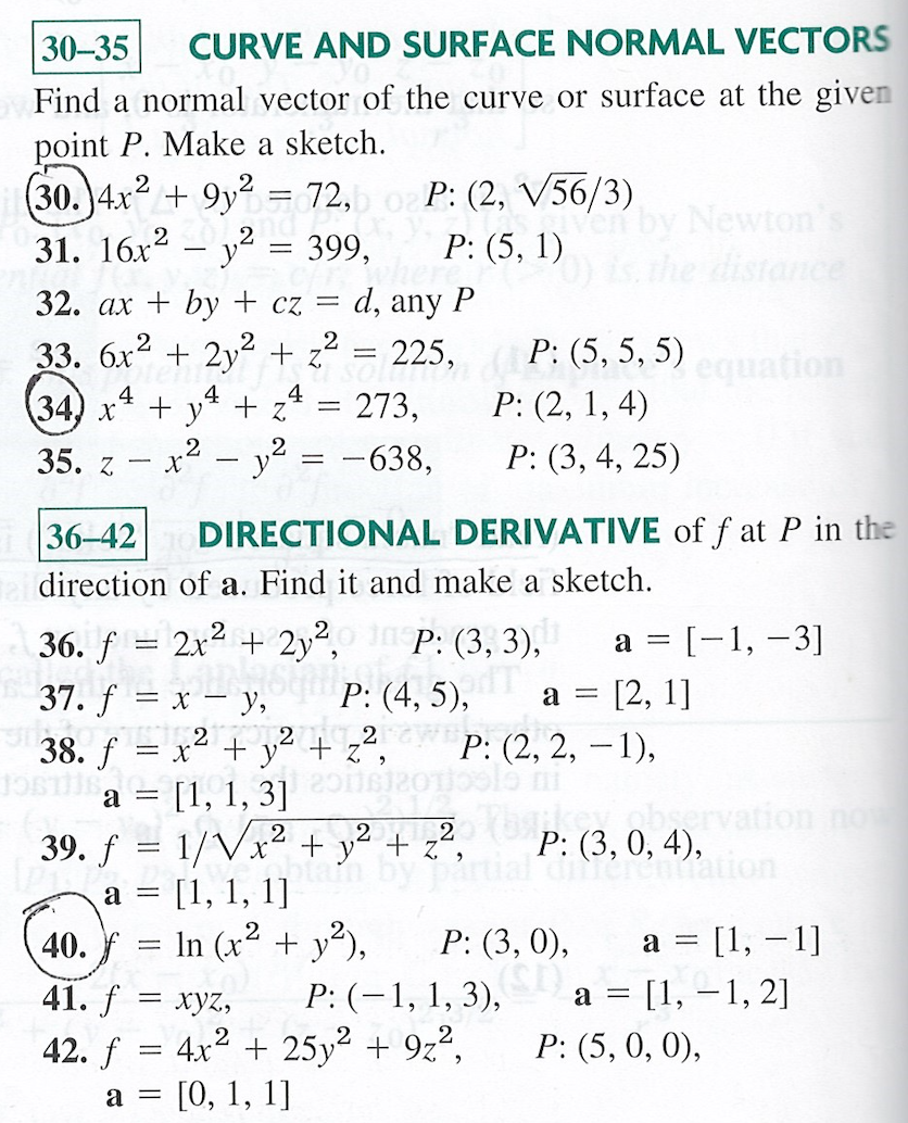 Solved 30–35 CURVE AND SURFACE NORMAL VECTORS Find a normal | Chegg.com