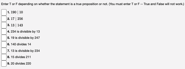 Solved Enter Tor F depending on whether the statement is a | Chegg.com