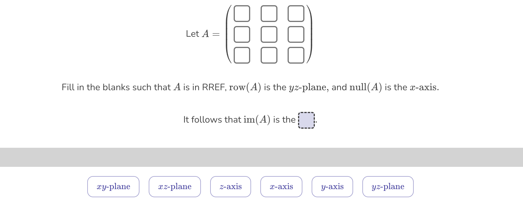 Solved Let A= Fill in the blanks such that A is in RREF, | Chegg.com