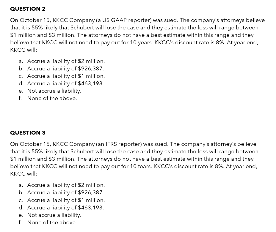 Solved On October 15, KKCC Company (a US GAAP reporter) was | Chegg.com
