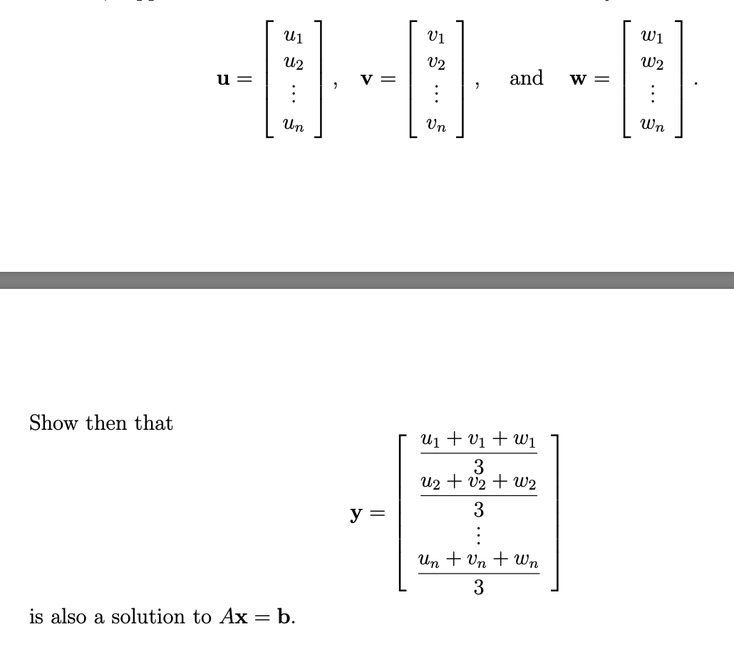 Solved Suppose we have a linear system with m equations and | Chegg.com