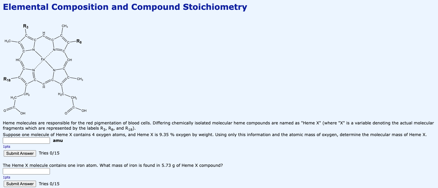 Solved Elemental Composition and Compound Stoichiometry | Chegg.com
