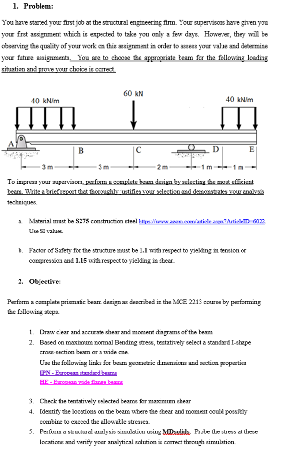 Solved 1. Problem: You have started your first job at the | Chegg.com