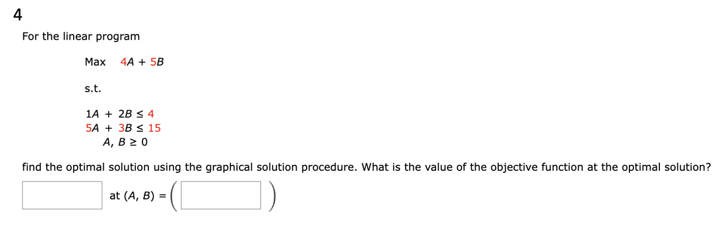 Solved 4For the linear | Chegg.com