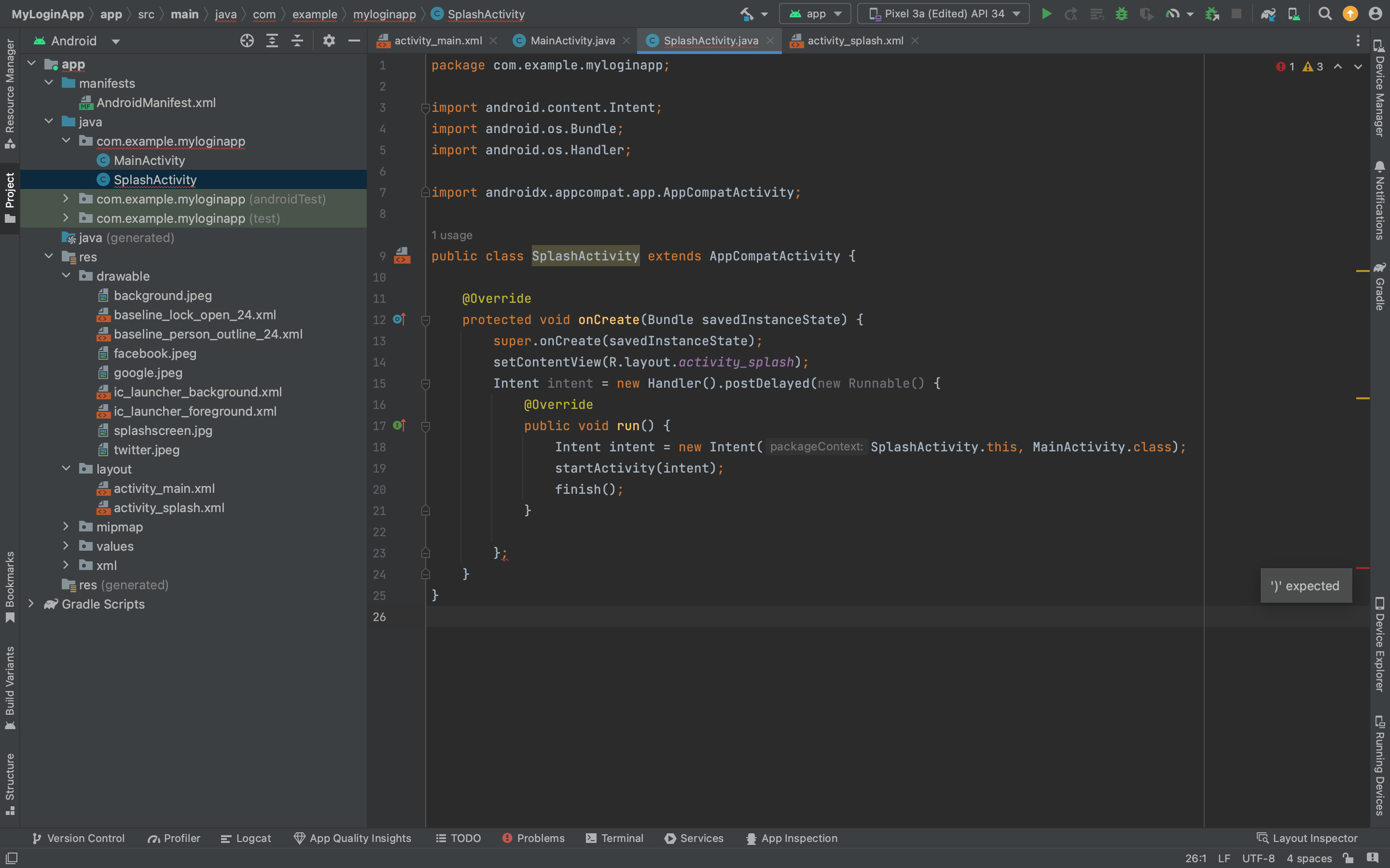 Solved Please help me with this code as it keeps saying “ | Chegg.com