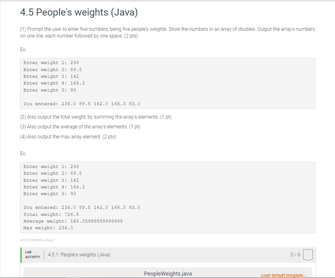 Solved I am having a difficult time with this lab activity | Chegg.com