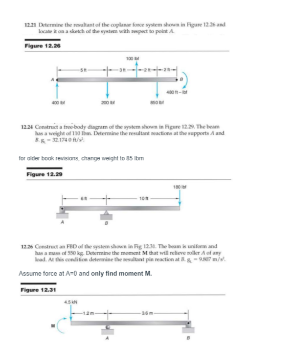 Solved 12.21) ﻿this is similar to Example 12.4*12.24)for | Chegg.com