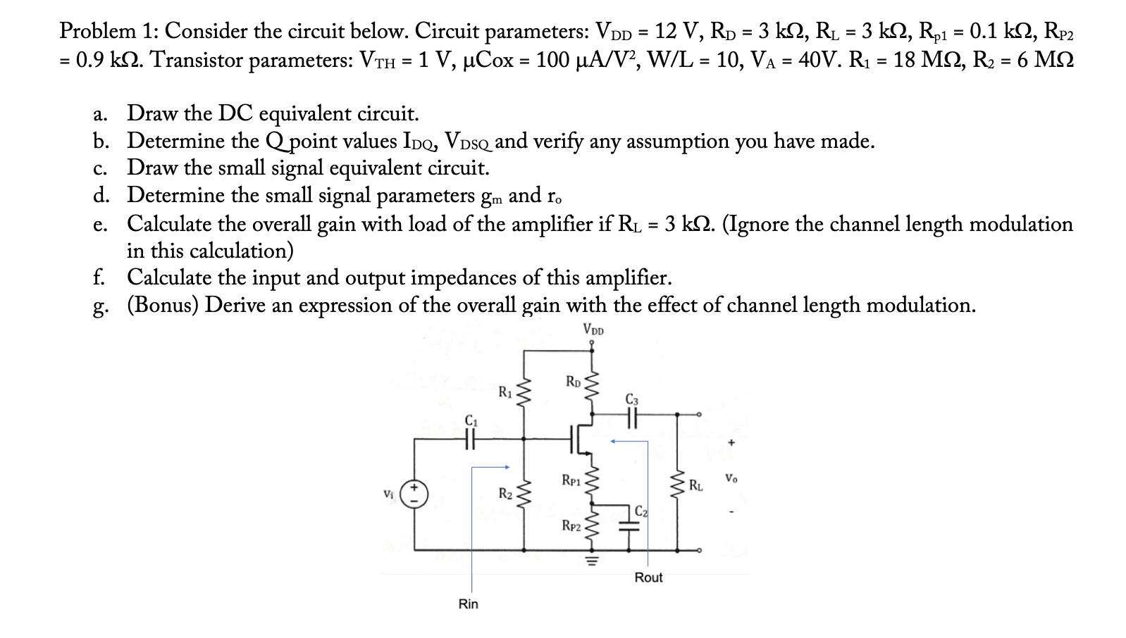 Solved Problem 1: Consider the circuit below. Circuit | Chegg.com