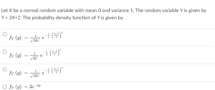 Solved Let X be a normal random variable with mean 0 and | Chegg.com