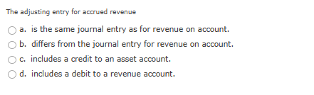 Solved All adjusting entries affect a. at least one income | Chegg.com