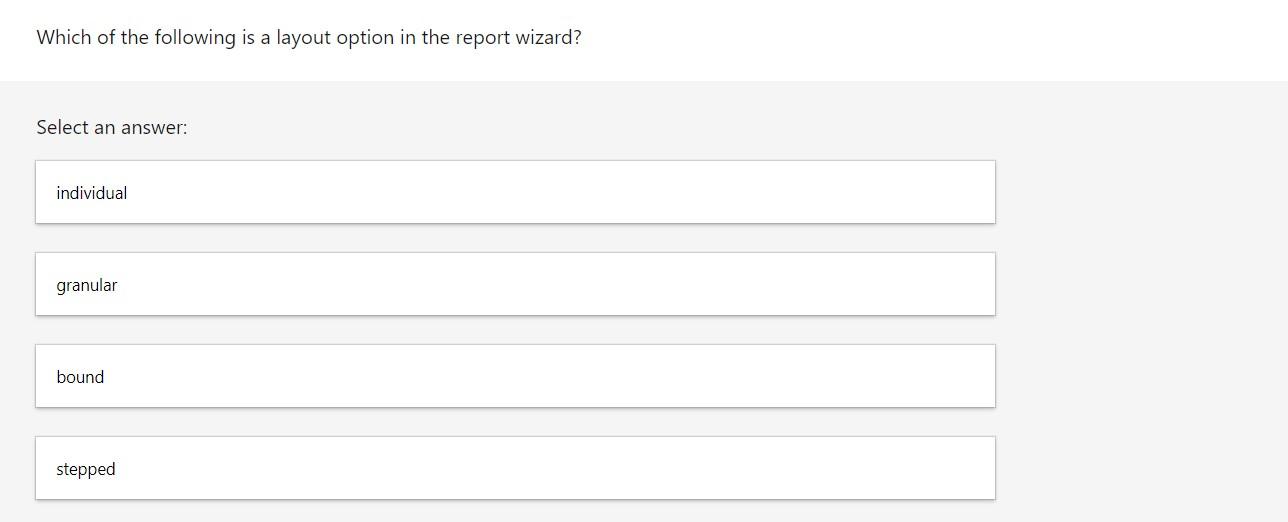 Solved Which database object gathers records and then adds | Chegg.com