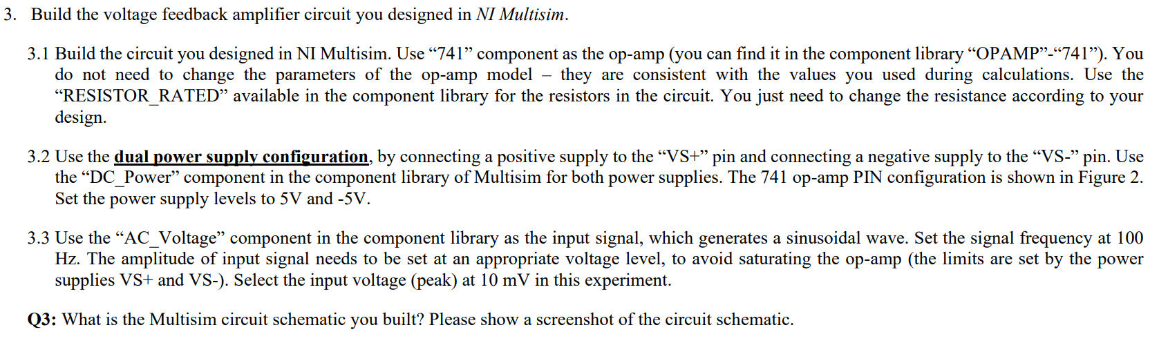 Solved Using the LM741 operational amplifier to build a | Chegg.com