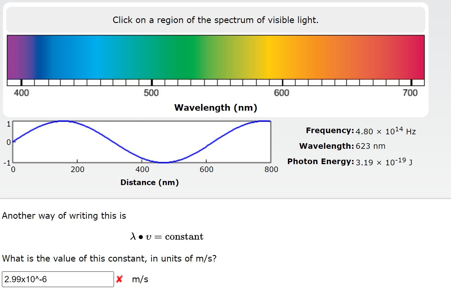 Solved Another way of writing this is λ∙v= constant What is | Chegg.com