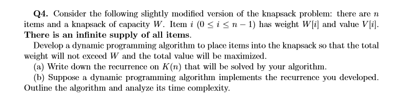 Solved Q4. Consider the following slightly modified version | Chegg.com