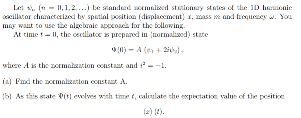 Solved Let un (n = 0,1,2, ...) be standard normalized | Chegg.com