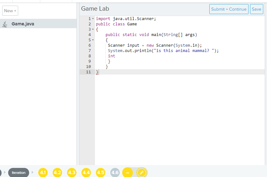 Please make a game lab using Java code. Only java | Chegg.com