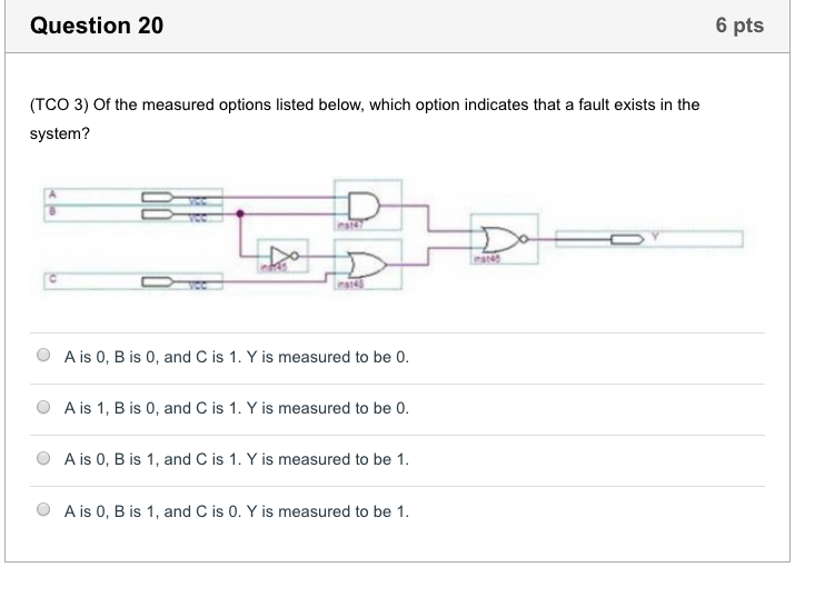 Solved Question 18 5 pts (TCO 3) Determine the Boolean | Chegg.com