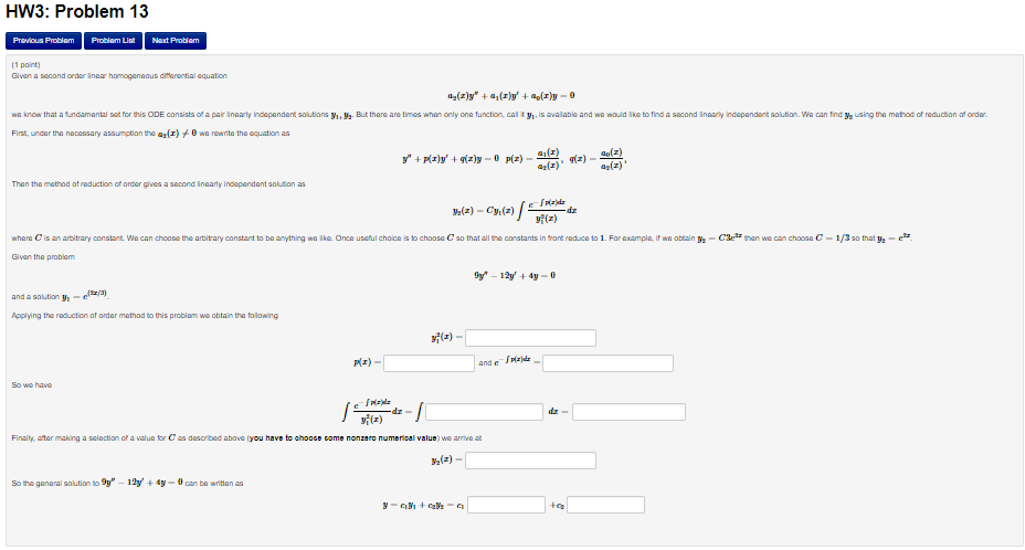 Solved HW3: Problem 13 Previous Problem Problem List Next | Chegg.com