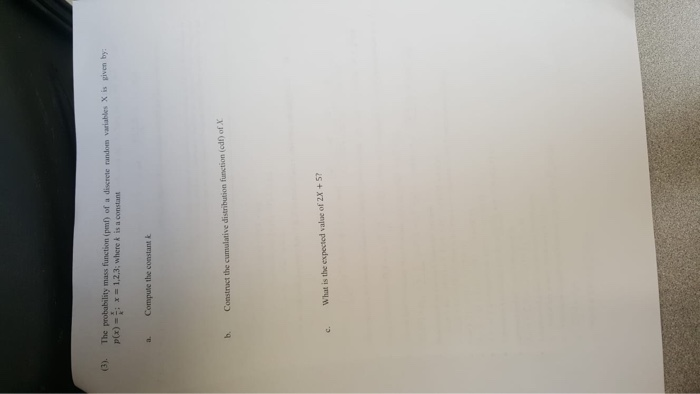 Solved Let the joint pmf of the two discrete random | Chegg.com