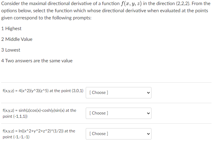 Solved Consider the maximal directional derivative of a | Chegg.com