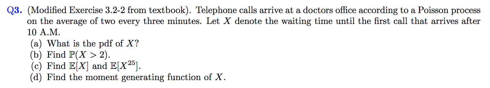 Solved Q3. (Modified Exercise 3.2-2 from textbook). | Chegg.com