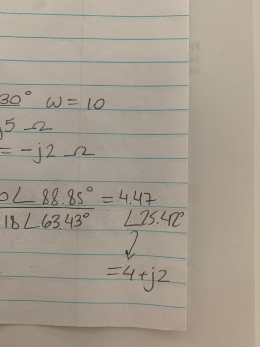 Solved Is this conversion from polar to rectangular phasor | Chegg.com