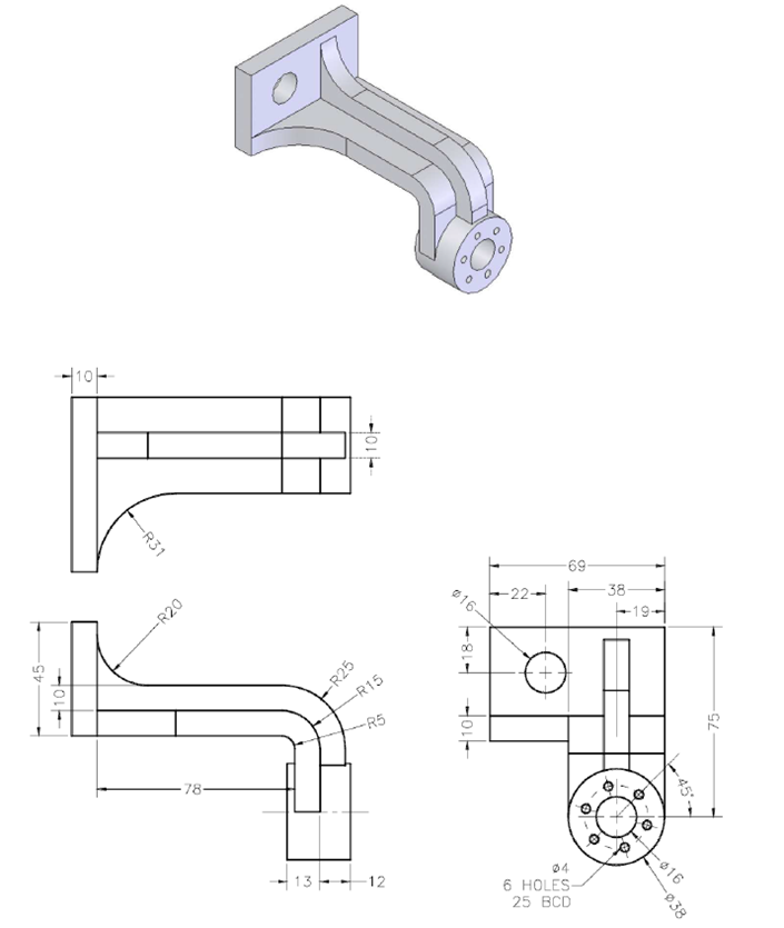 Solved could someone help me make this on catia v5 please | Chegg.com