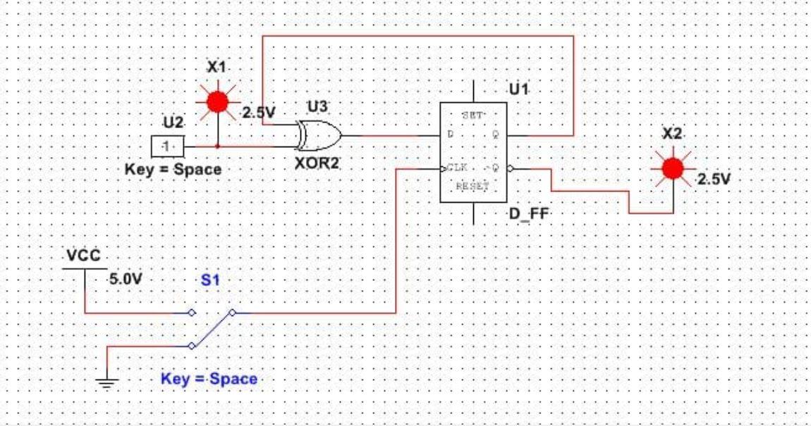 Solved Given the following circuit build this FSM in tinker | Chegg.com