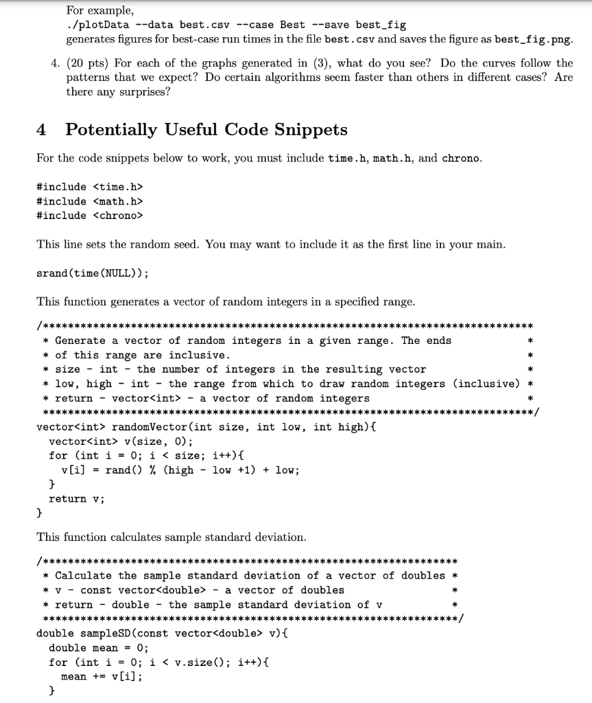 Solved Code in c++. include all the parts 1 and 2 is a | Chegg.com